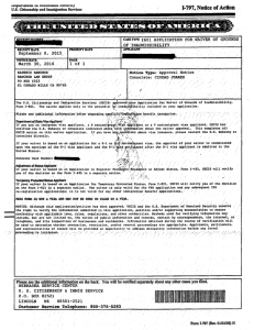 Approved I601, I601A, I612, J1 Waivers